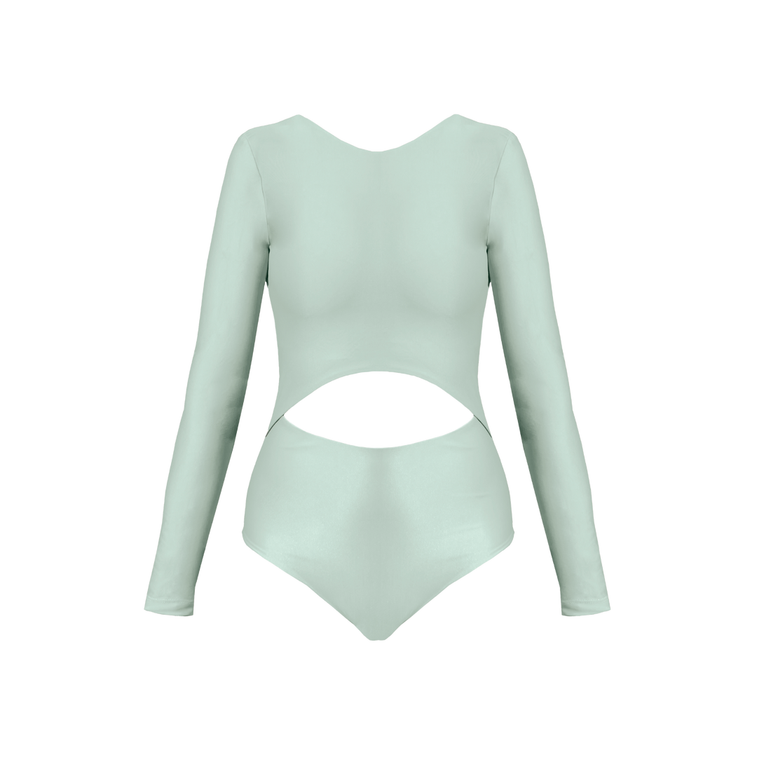 Isla Long Sleeve One-Piece - Mist – Align Swim